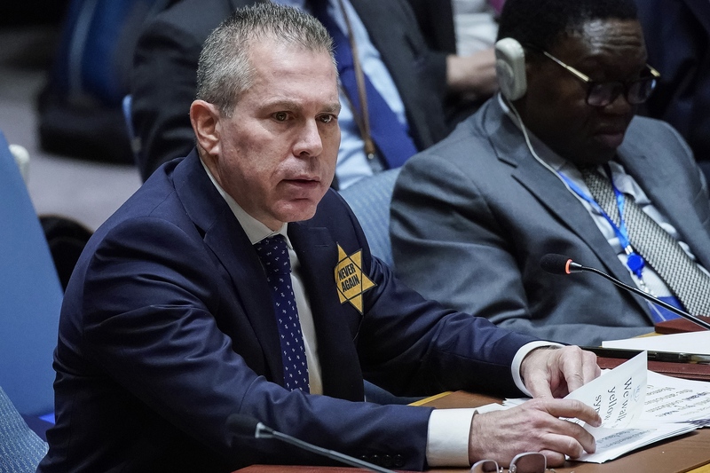Kritiek op ambassadeur Israël bij de VN na dragen gele Davidster | 360 ...